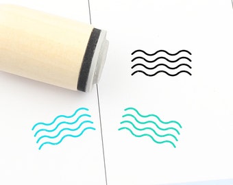 Ocean Wave Stamp | Etsy