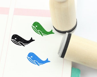 Whale Rubber Stamp - Etsy
