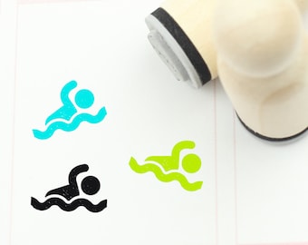 Swimming Stamps - Etsy