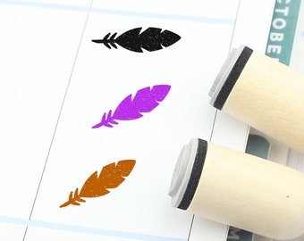 Feather Rubber Stamp | Etsy