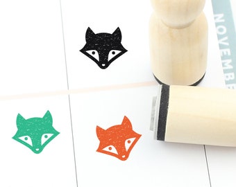 Fox Rubber Stamp | Etsy