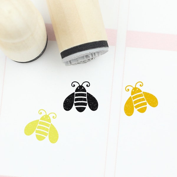 Bee Rubber Stamp - Etsy
