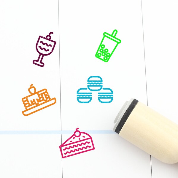 Cake Rubber Stamp - Etsy