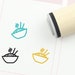 Rice Rubber Stamp Meal Stamp Cute Rice Stamp Planner Stamp - Etsy