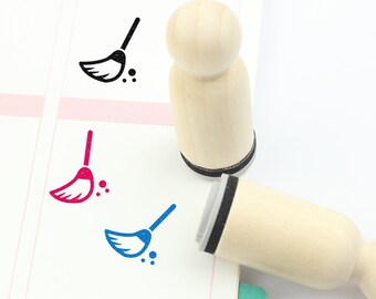 Garbage Rubber Stamp Trash Can Stamp Cute Garbage Stamp - Etsy