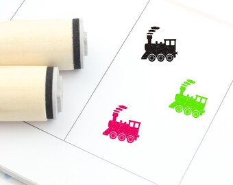 Train Rubber Stamp | Etsy