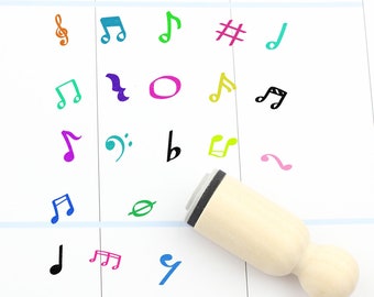 Music Stamp - Etsy