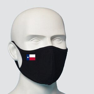 Texas Flag Face Mask American State Washable Cotton Face Mask | Etsy