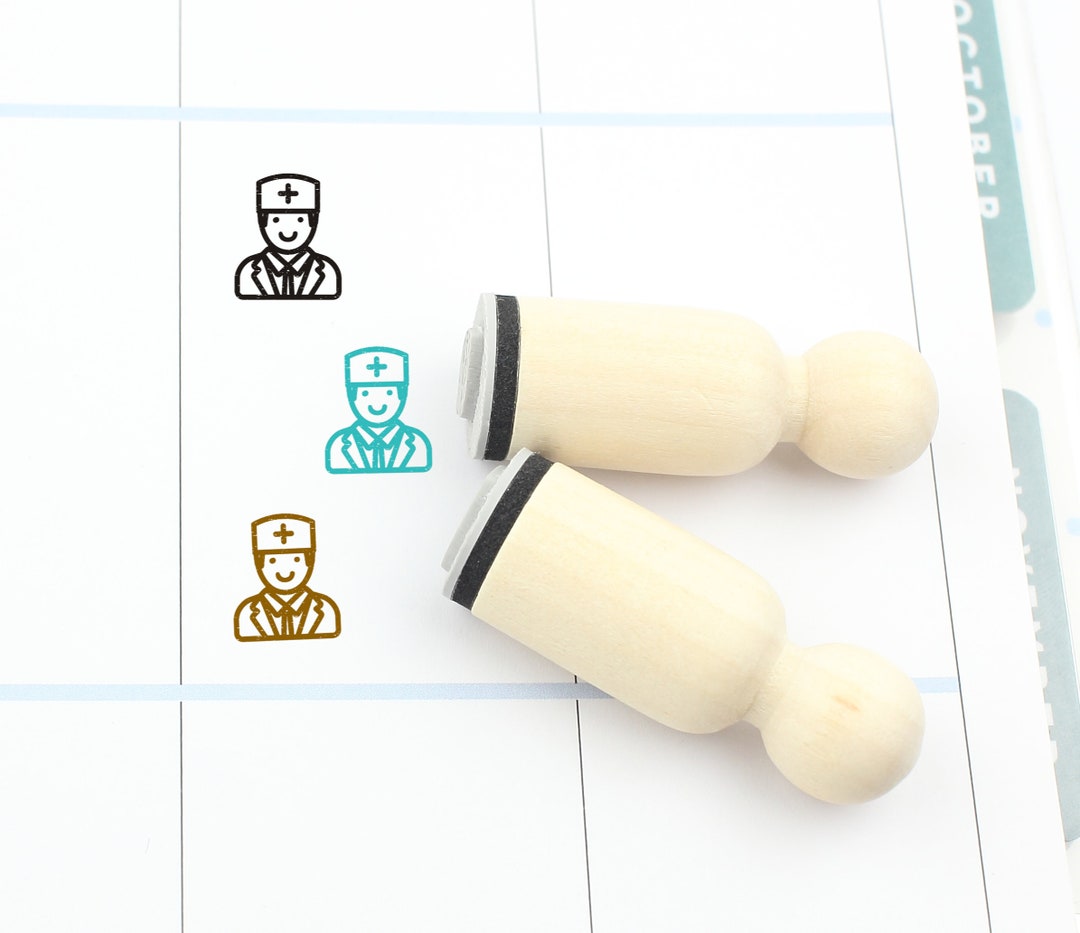 Doctor Rubber Stamp Hospital Stamp Cute Doctor Stamp - Etsy