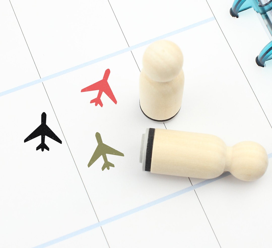 Airplane Rubber Stamp Aircraft Stamp Cute Airplane Stamp - Etsy