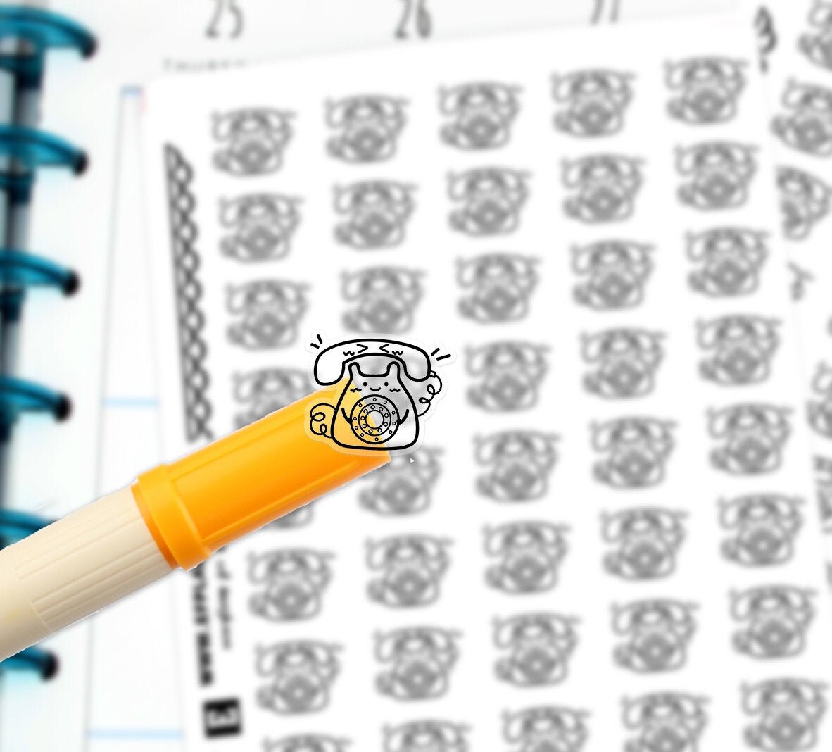 Stickers, Labels & Tags Hand Draw Kawaii Stickers Desk lamp Doodles ...