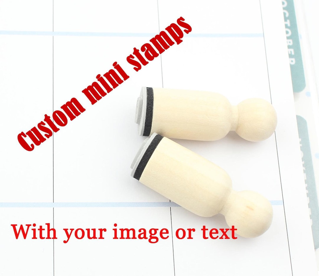 Custom Mini Rubber Stamps, Small Size Stamp - Etsy