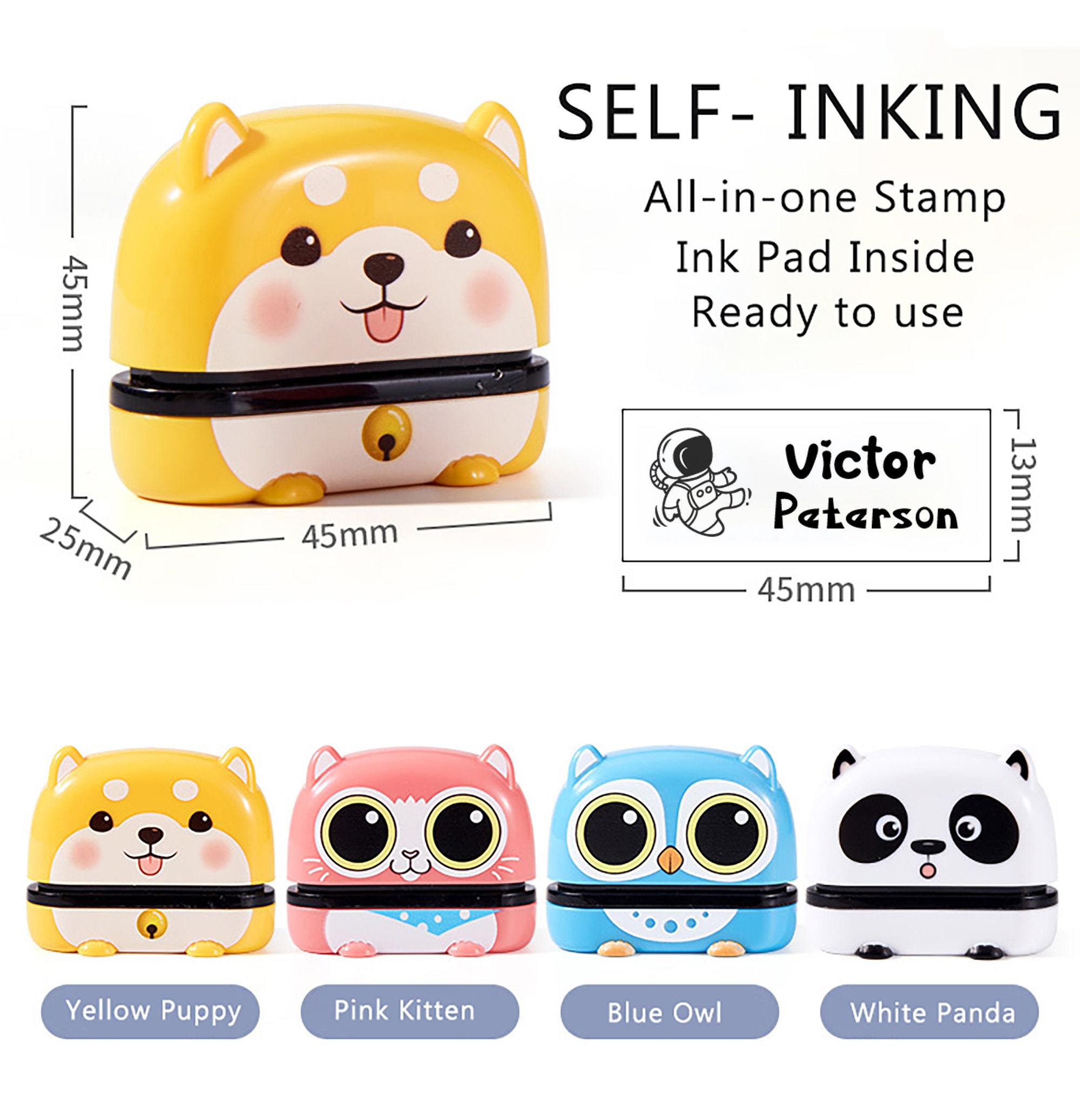 Custom Kids Clothing Stamp Personalized Kids Name Stamp - Etsy