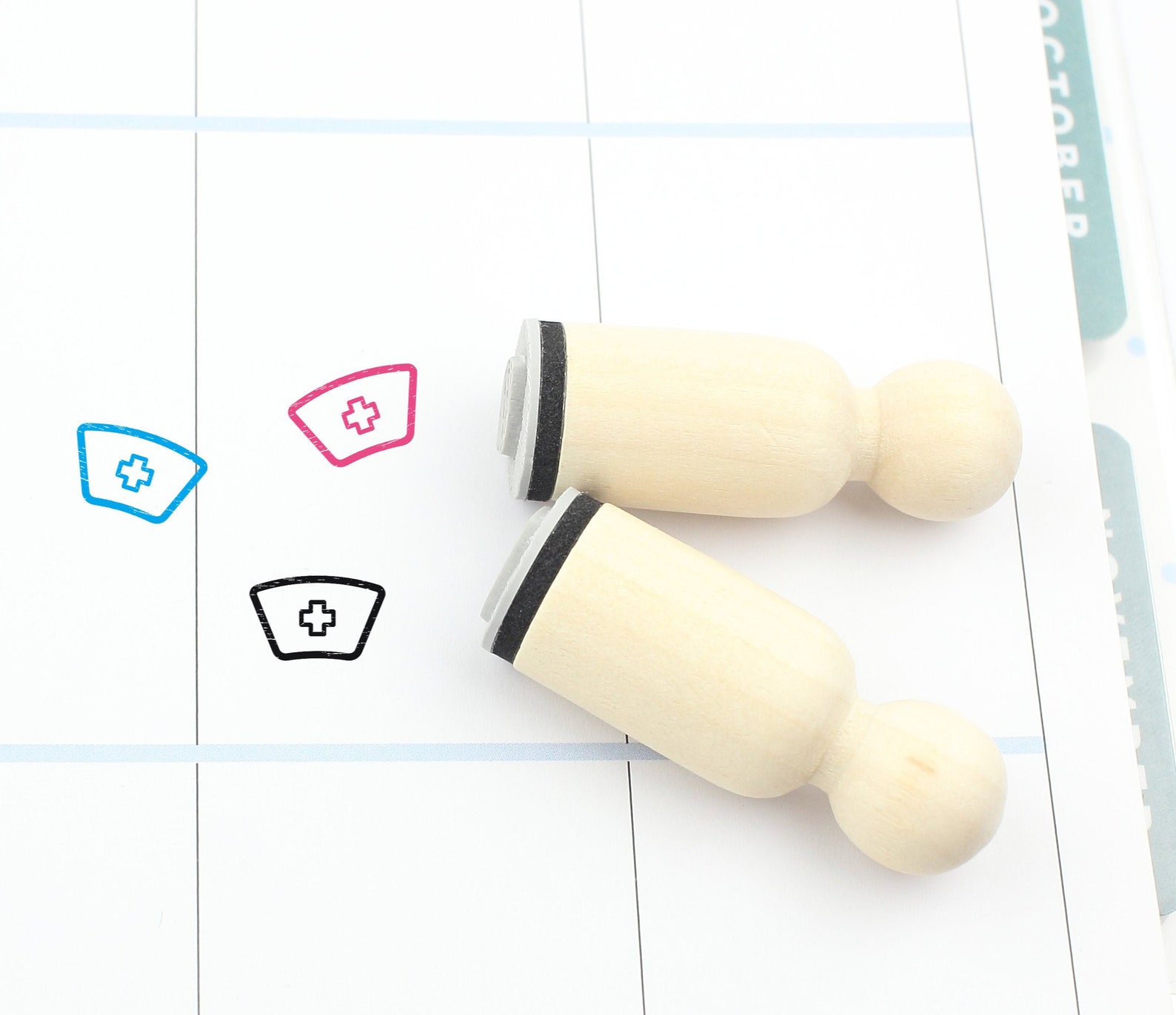 Nurse Cap Rubber Stamp Nurse Stamp Cute Nurse Cap Stamp | Etsy