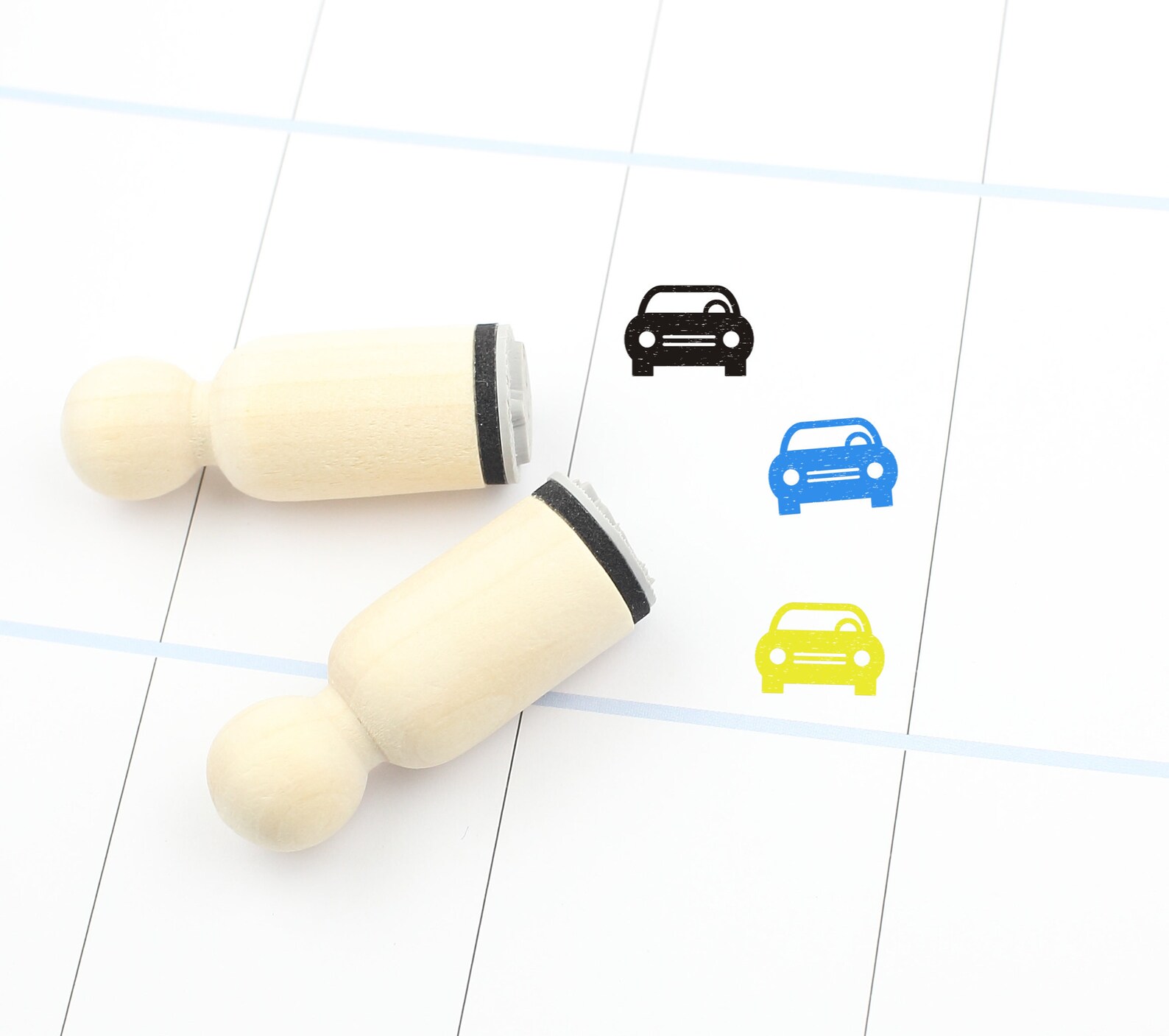 Car Rubber Stamp Driving Stamp Cute Car Stamp Planner | Etsy