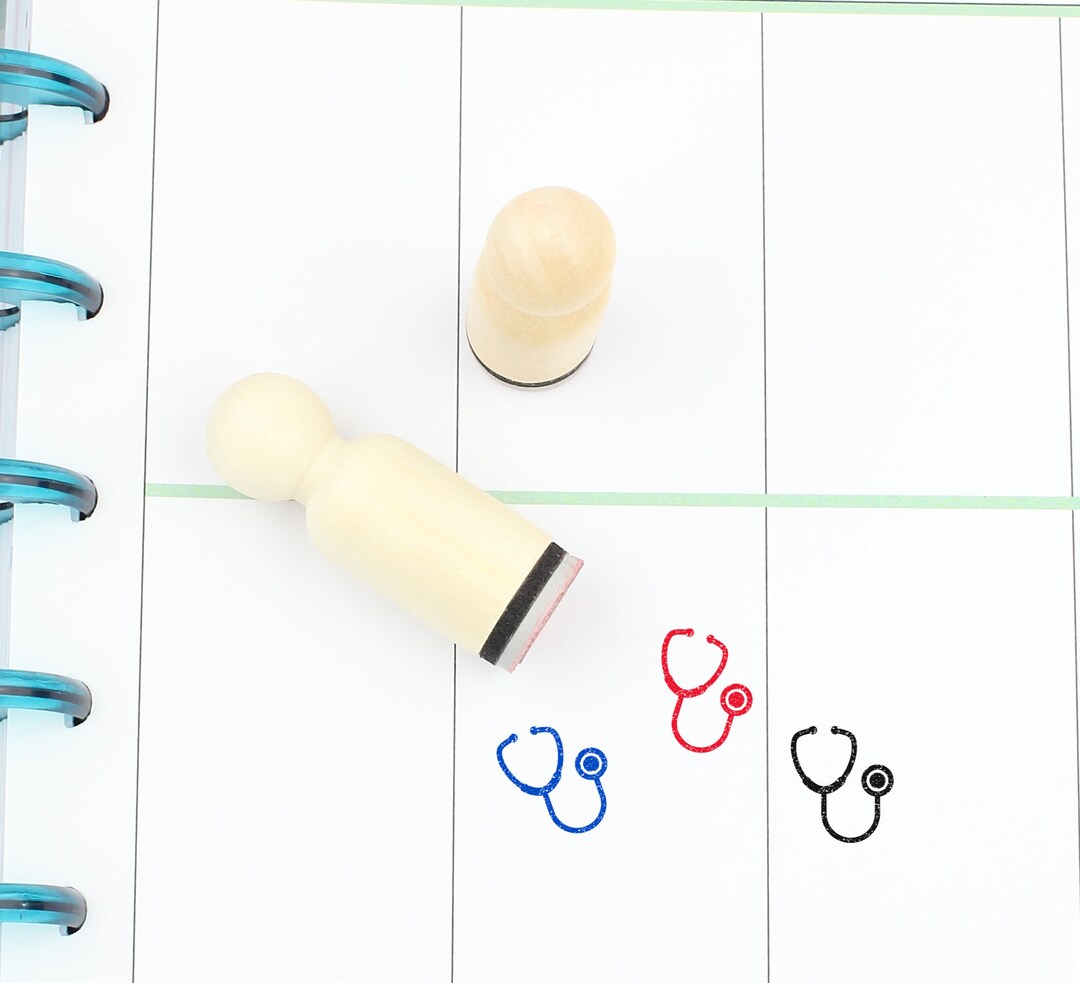 Stethoscope Rubber Stamp Medical Stamp Doctor Stamp Planner - Etsy