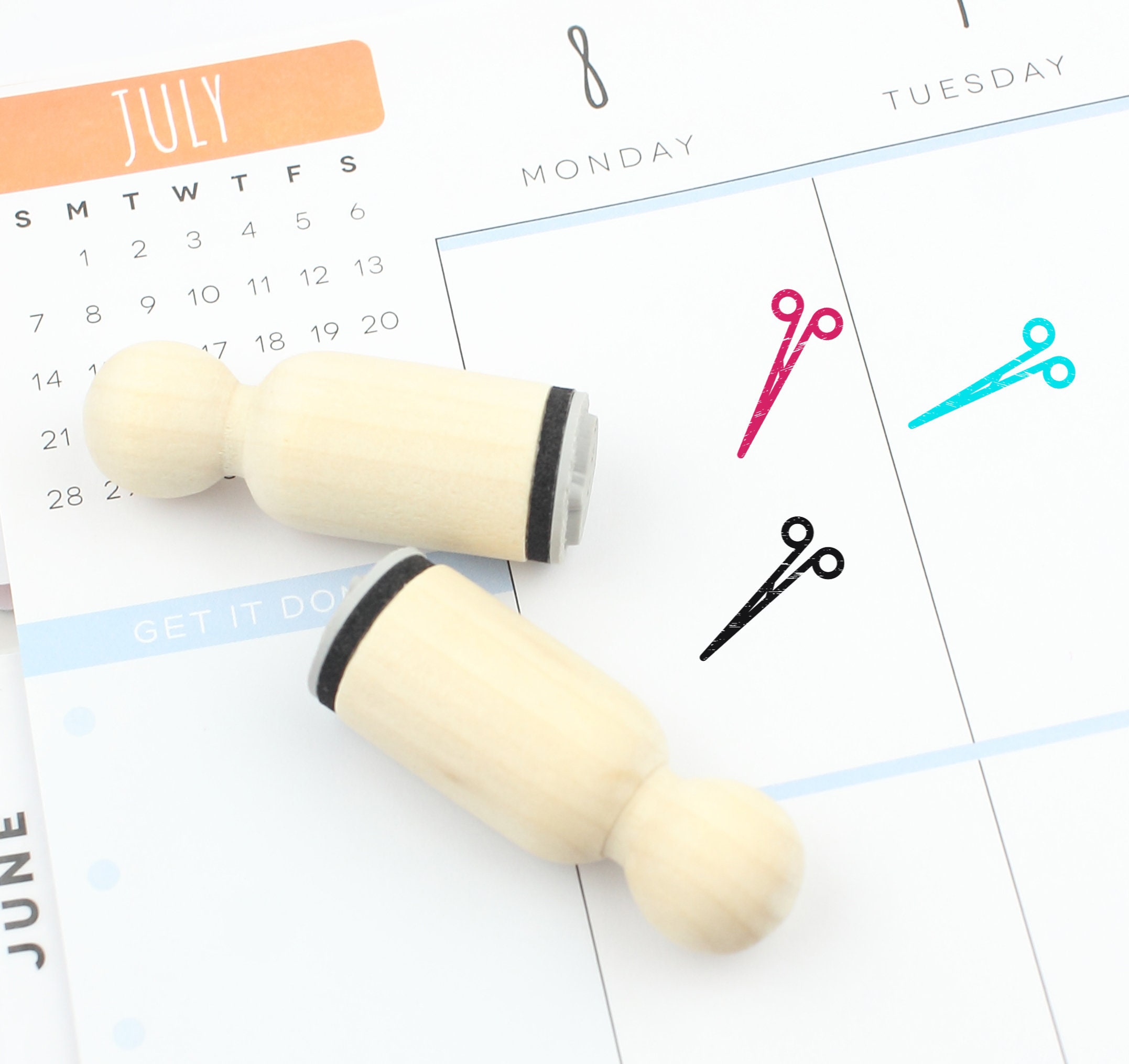 Surgical scissors Rubber Stamp scissors Stamp Cute | Etsy