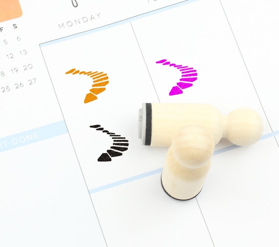 Road Rubber Stamp Steps Stamp Cute Road Stamp Planner | Etsy