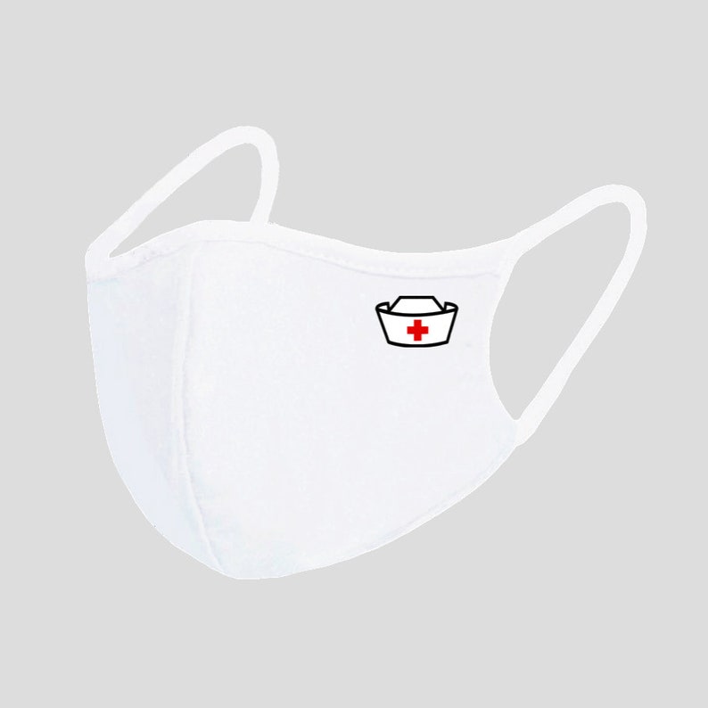 Nurse Face Mask Hospital Staff Reusable Washable Cotton Face | Etsy