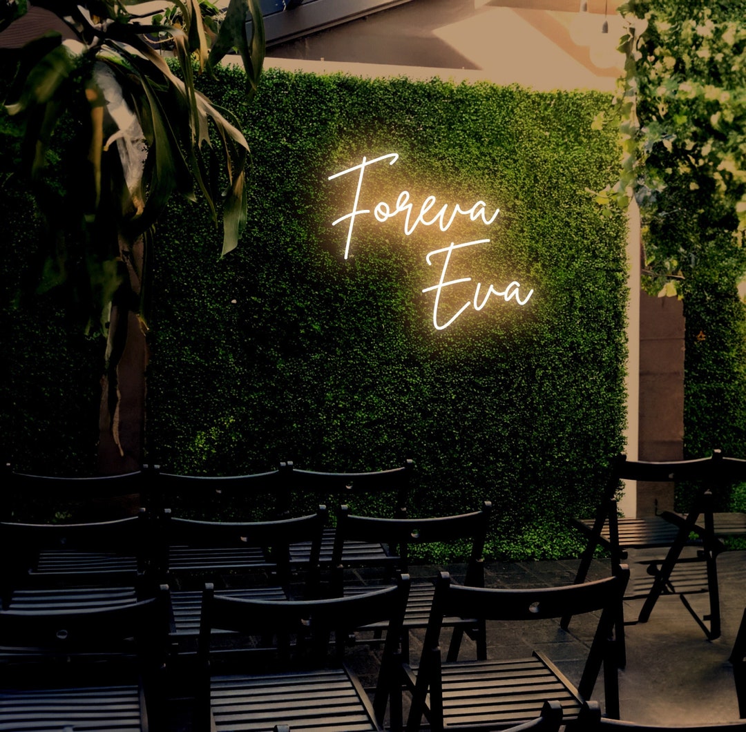 Forever Name Neon Sign, Custom Wedding Neon Sign, Color Changeable Neon ...