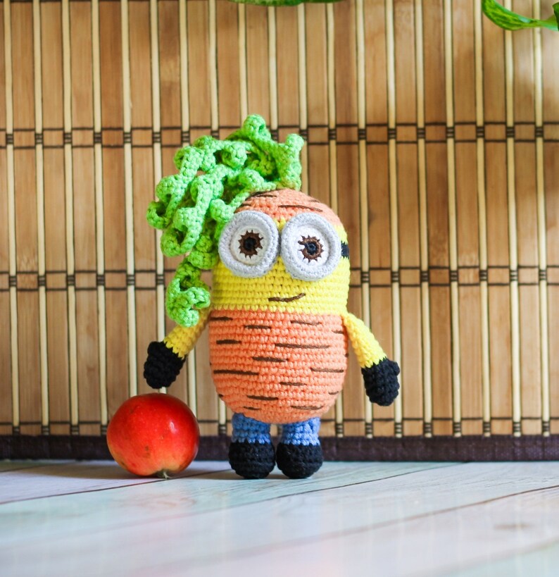 Fruit Minion Kitchen Play Food 4.5 Inches Green Apple Toy. | Etsy