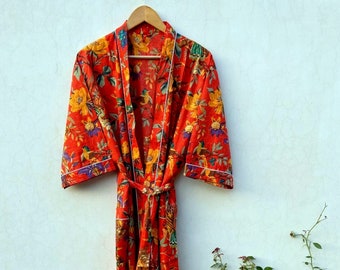 Cotton Kimono Robe - Etsy