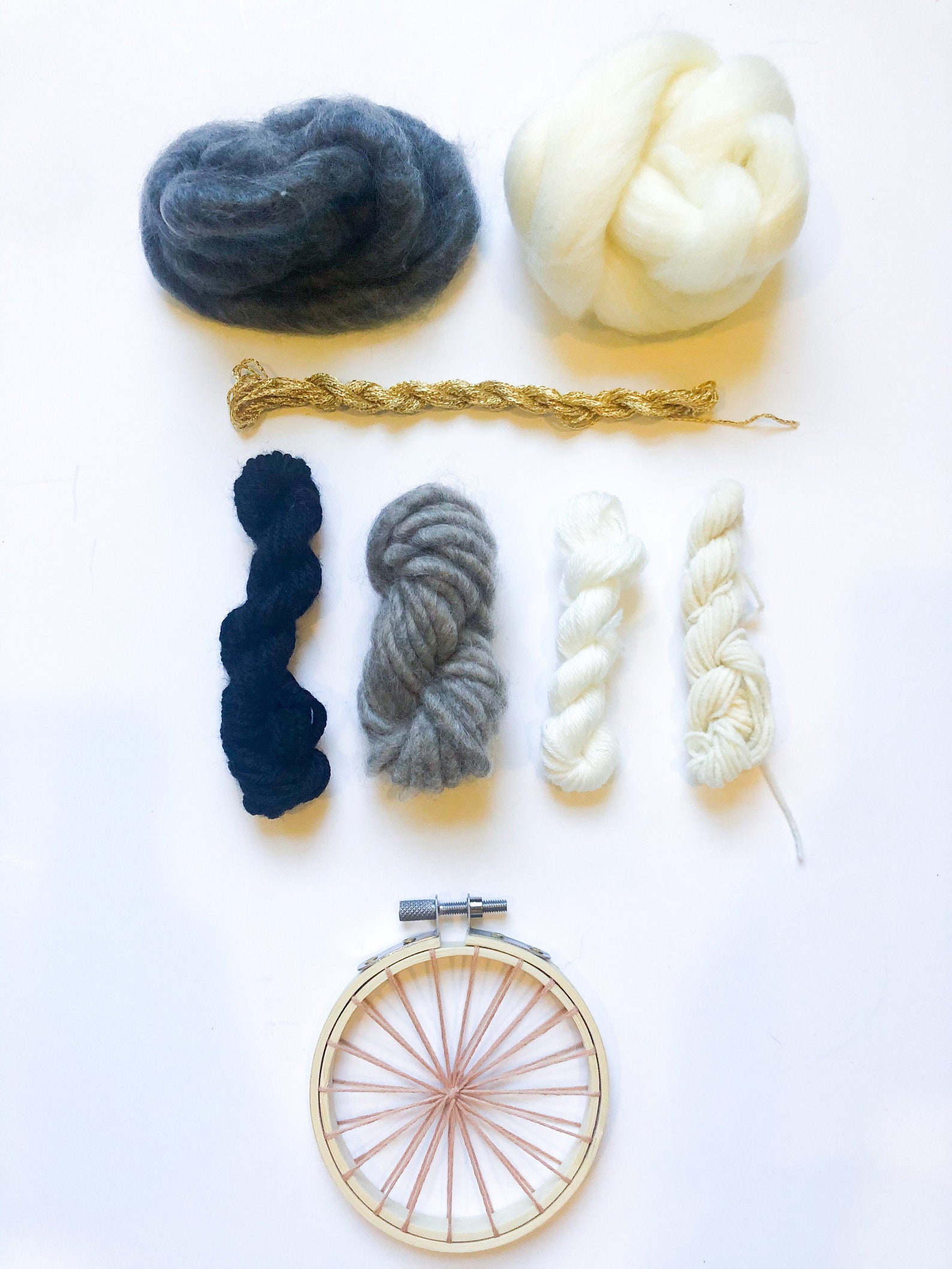 1.5 Oz Fiber Pack for Weaving | Weaving Supplies | Yarn Bundle ...