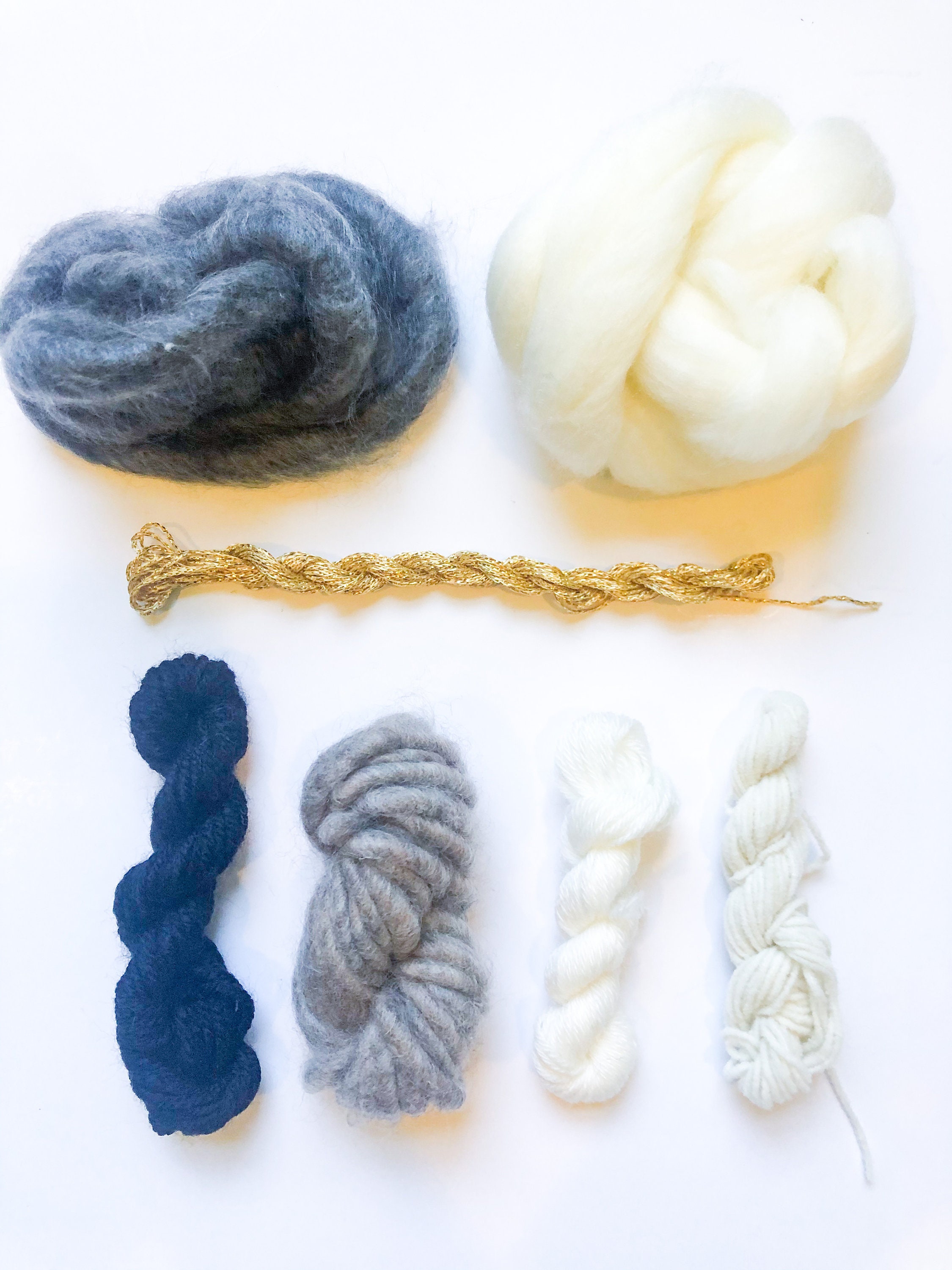 1.5 Oz Fiber Pack for Weaving | Weaving Supplies | Yarn Bundle ...