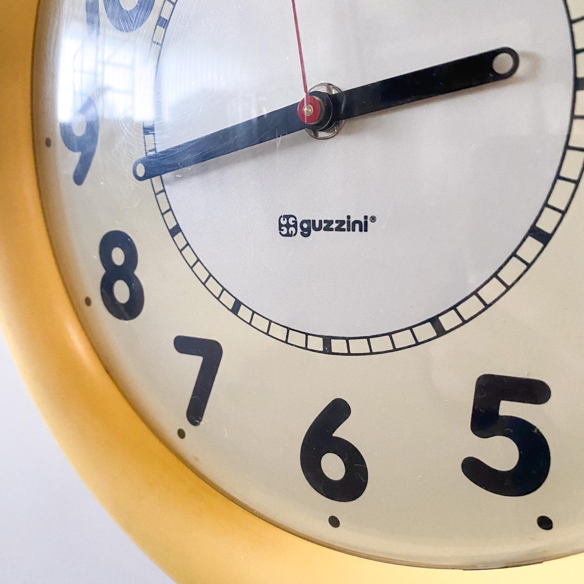 Guzzini Fratelli Orologio Da Parete Giallo Vintage Anni 90 - Etsy