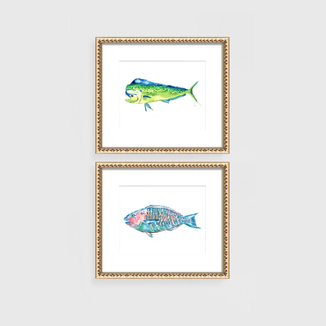 Fish Wall Art, Fish Artwork, Tropical Fish Prints, Watercolor Fish ...