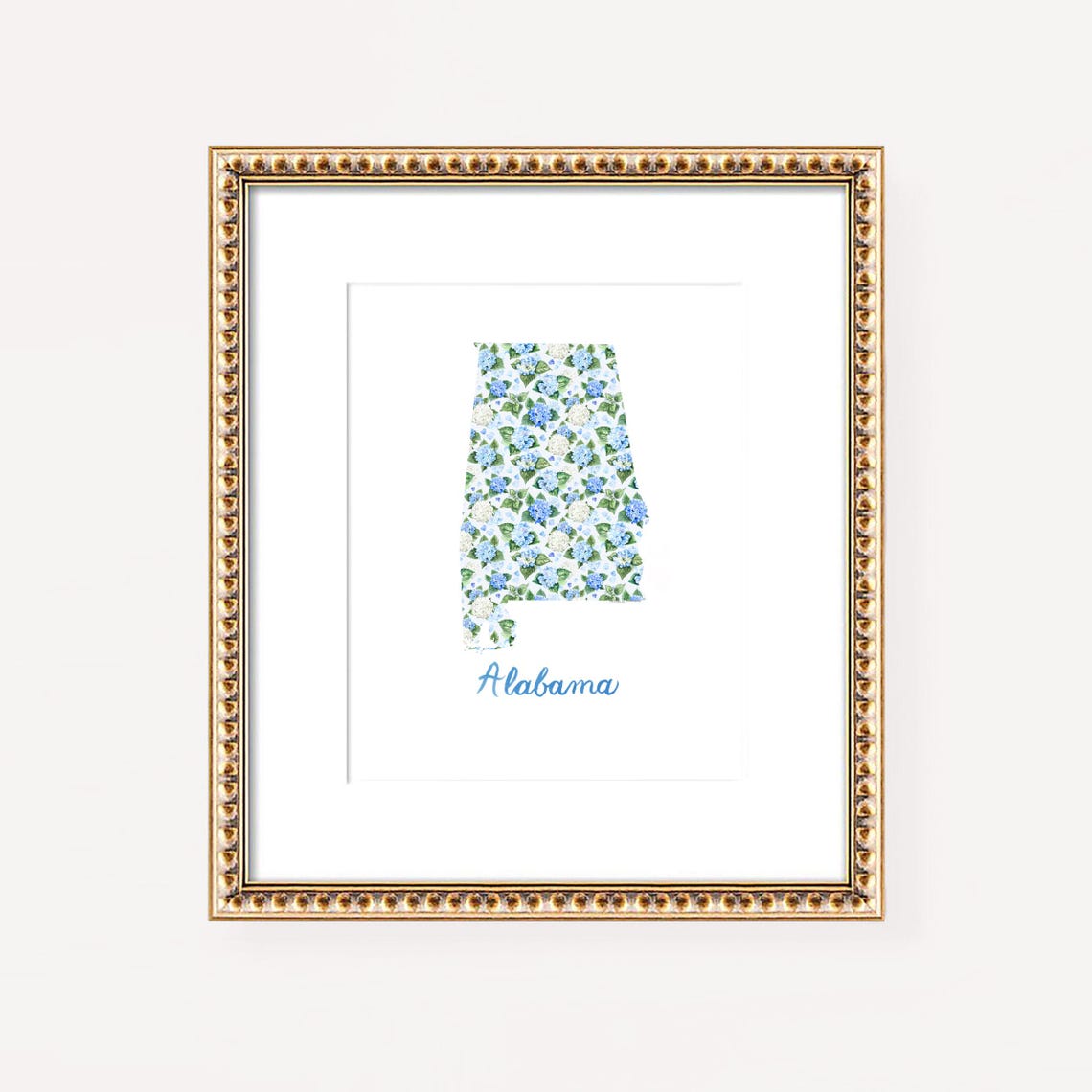 Alabama Print, State of Alabama Art, Home State Prints, State Wall Art ...