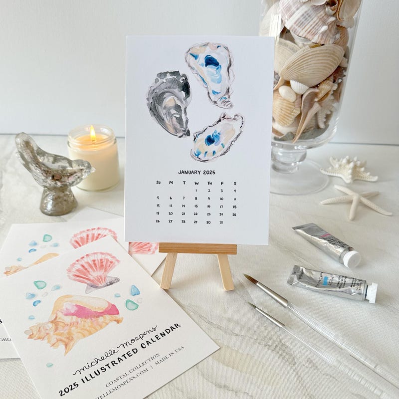 Watercolor Calendar - Etsy