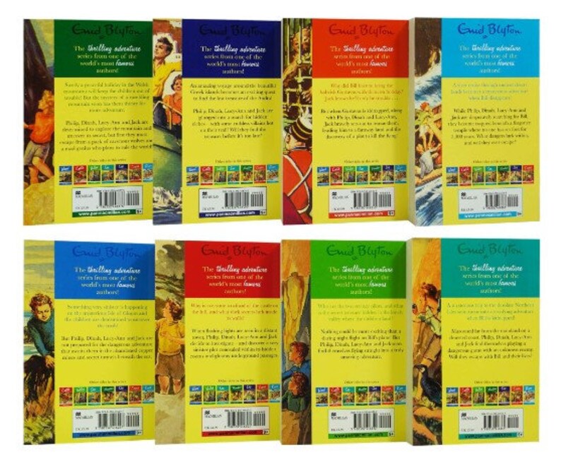 The Adventure Series 8 Books Collection Ages 9-14 Paperback Enid Blyton ...