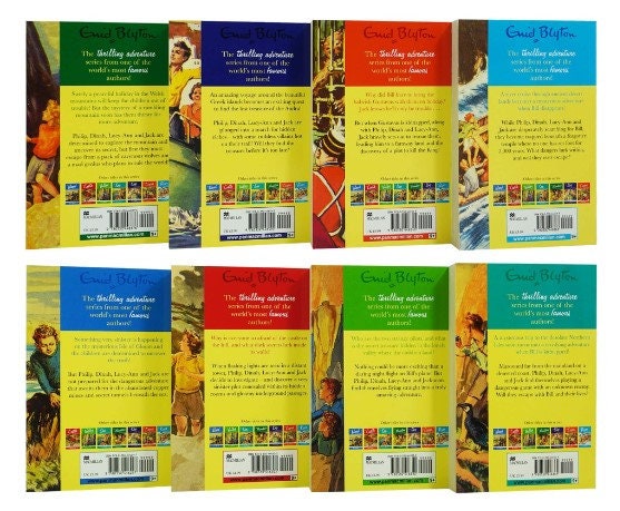 The Adventure Series 8 Books Collection Ages 9-14 Paperback Enid Blyton ...