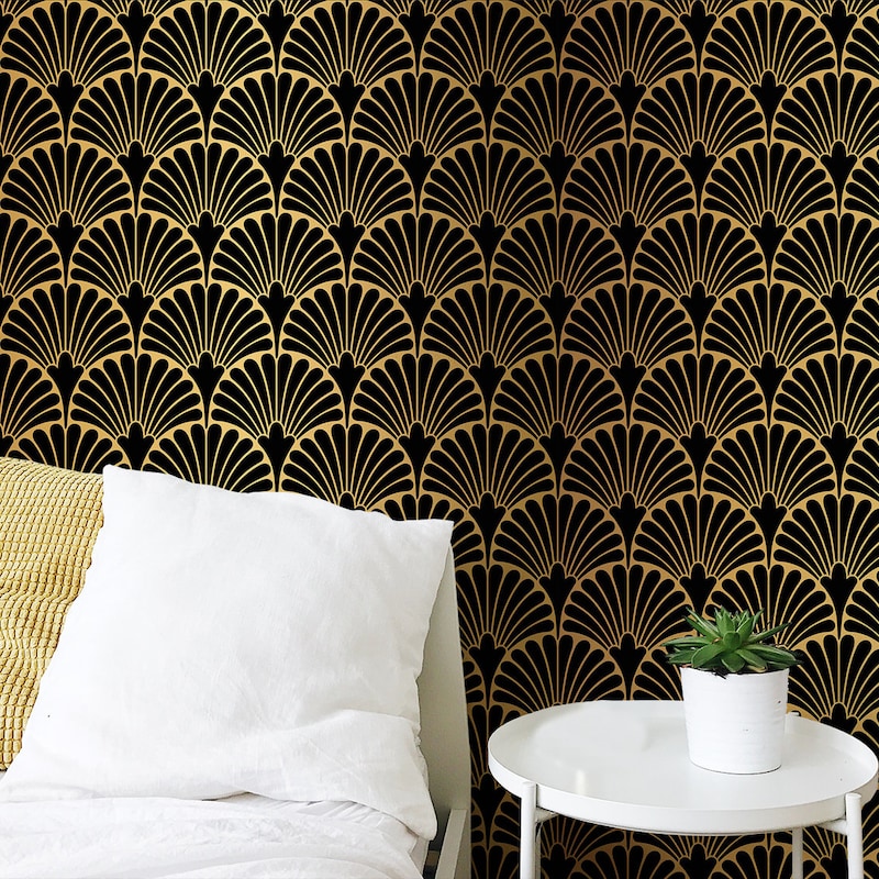 Gold Removable Wallpaper - Etsy
