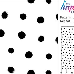 Black & White Polka Dot Peel and Stick Wallpaper | Minimalist Removable ...