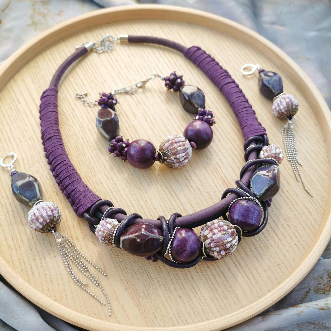 Bold Whimsical Jewelry Set. Unique Jewelry Gift for Fashionista - Etsy