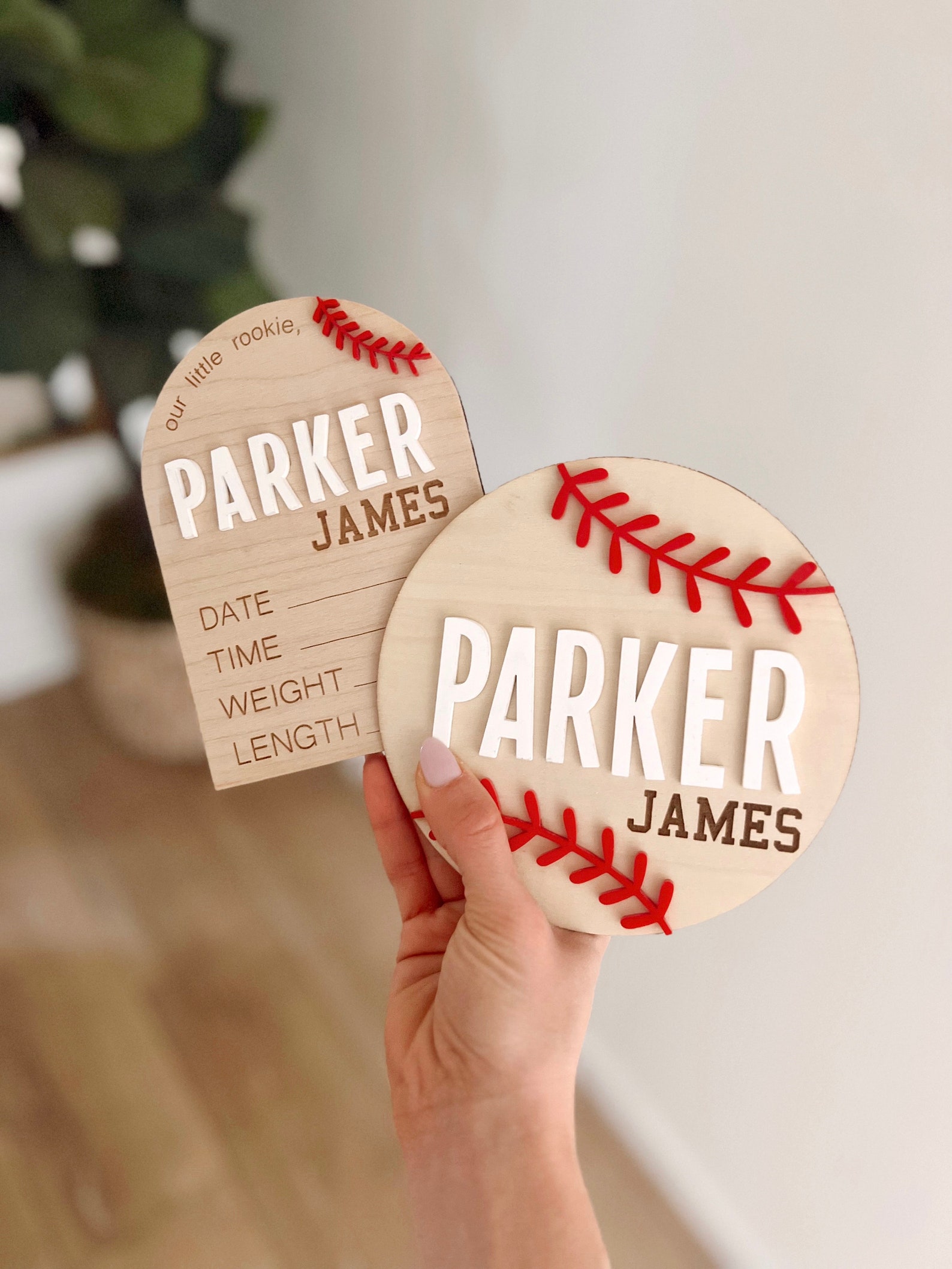 Baseball Birth Stats Sign Announcement Sports Name Sign for Birth Stats ...