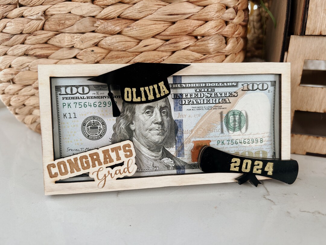 Graduation Money Holder: Acrylic Gift for Grad - Etsy