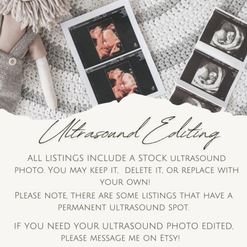 Editable Polaroid Pregnancy Announcement: Social Media Reveal (digital ...