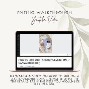 Pregnancy Announcement Flower Digital Template Pregnancy Editable Photo ...