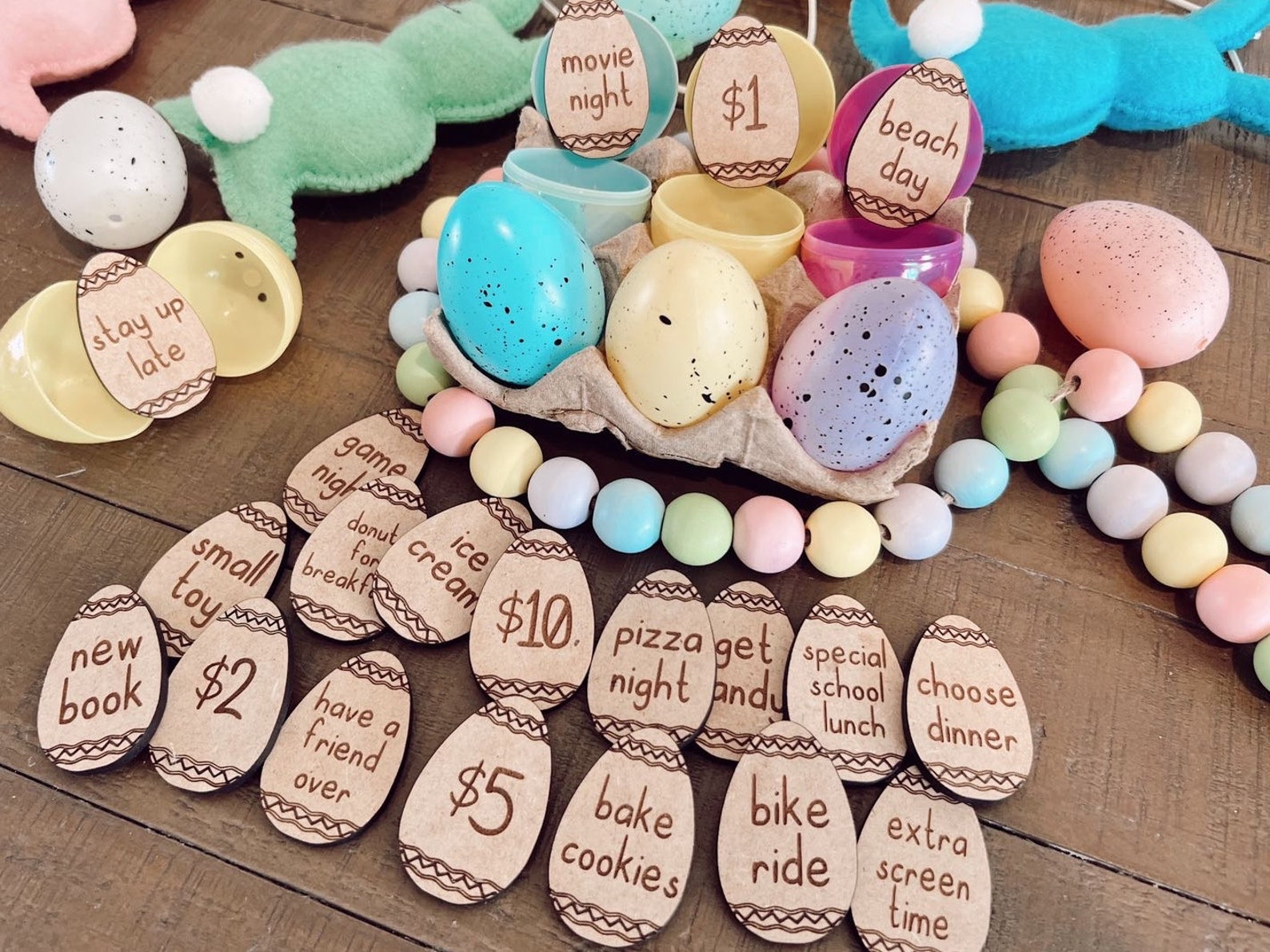 Easter Egg Reward Tokens: Kids Easter Basket Fillers - Etsy