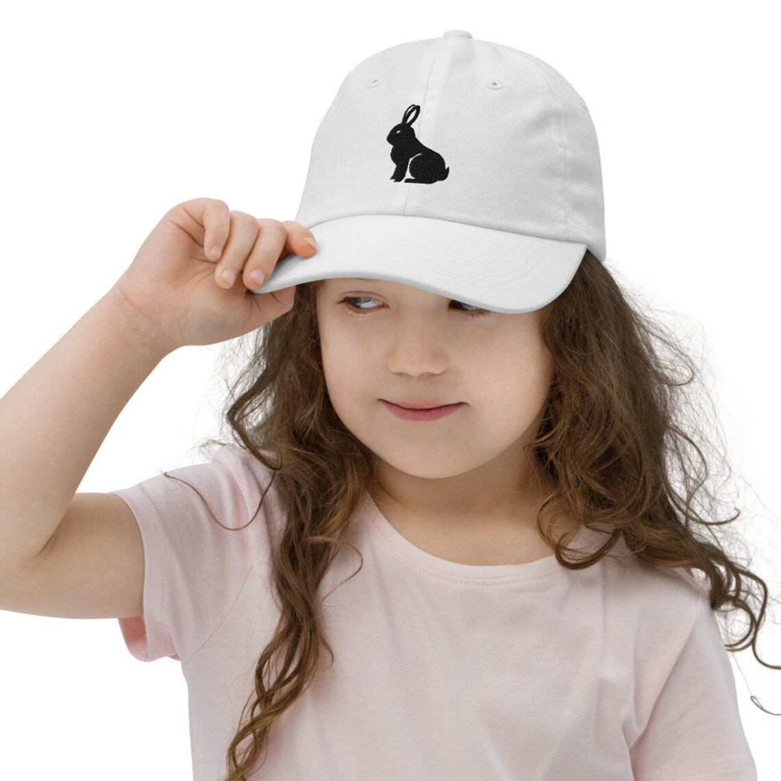 Rabbit Embroidered Youth Baseball Cap Rabbit Hat Rabbit - Etsy