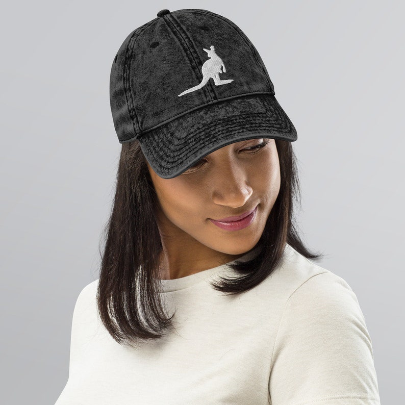 Kangaroo Hats Kangaroo Embroidered Vintage Cap Kangaroo - Etsy