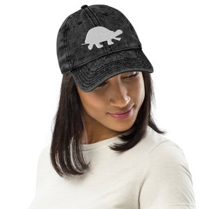 Turtle Embroidered Vintage Cap, Tortoise Hat, Turtle Gifts, Turtle Pet ...