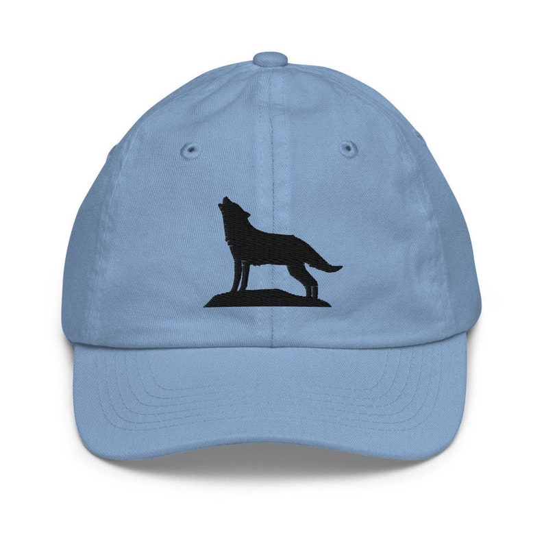 Lone Wolf Embroidered Youth Baseball Cap Wolf Gifts Wolf - Etsy