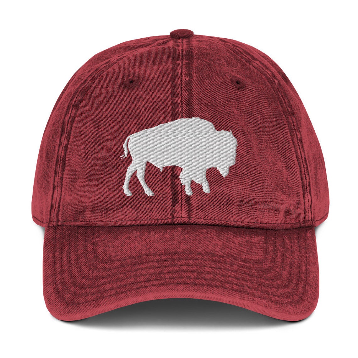 Bison Hat Bison Embroidered Vintage Twill Cap Bison Gifts | Etsy