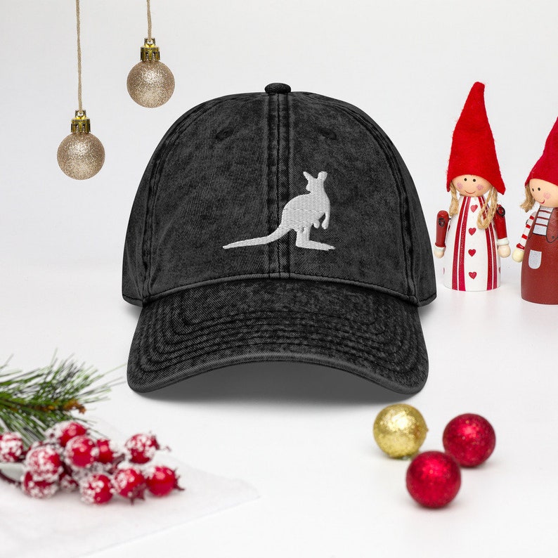 Kangaroo Hats Kangaroo Embroidered Vintage Cap Kangaroo - Etsy