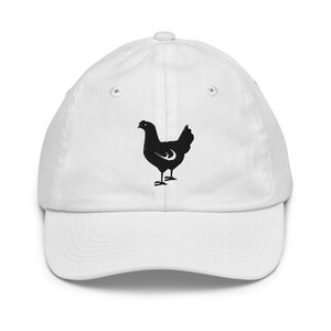 Chicken Embroidered Youth Baseball Cap Chicken Hat Chicken - Etsy