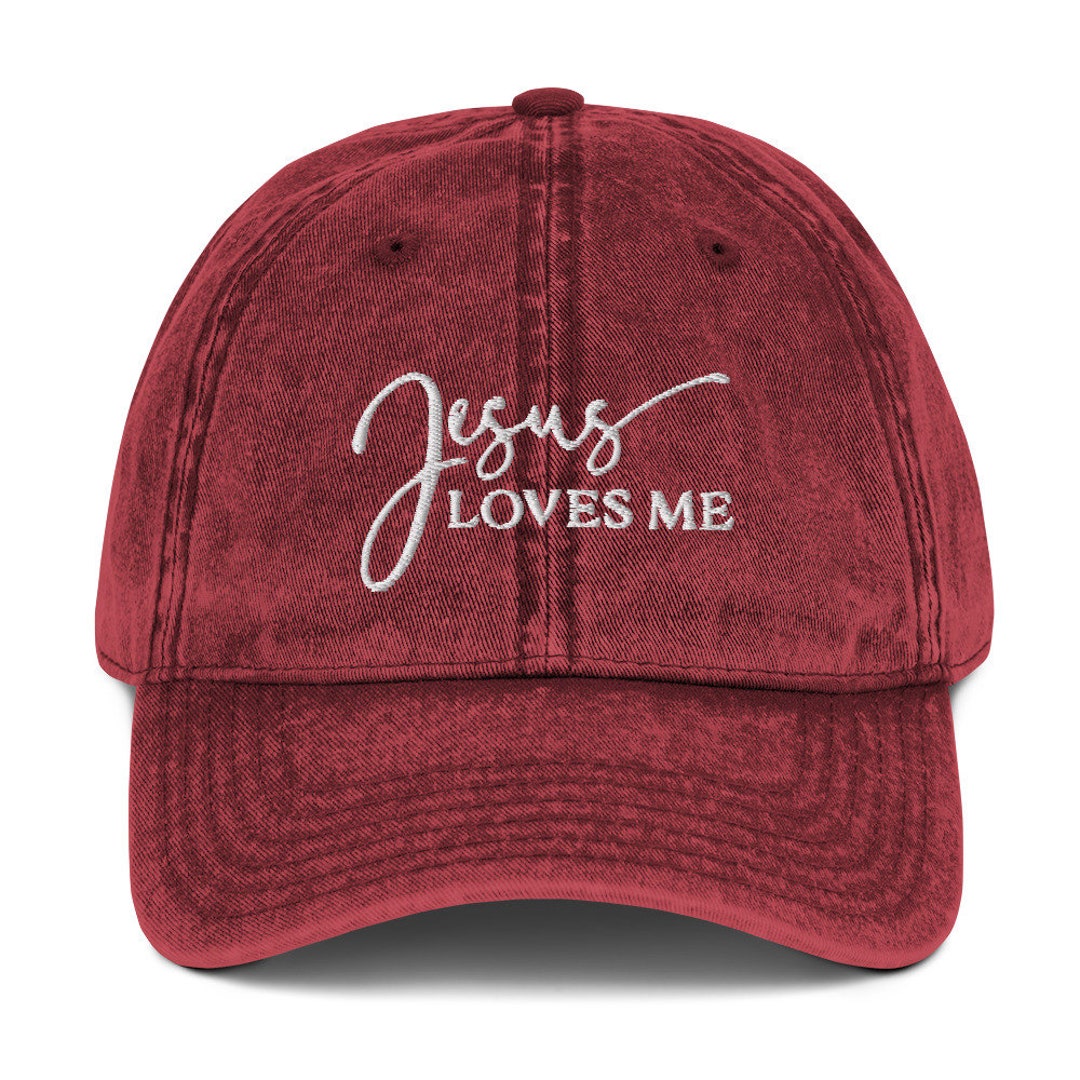 Jesus Loves Me, Vintage Cap, Christian Hat, Christmas Gift, Church - Etsy